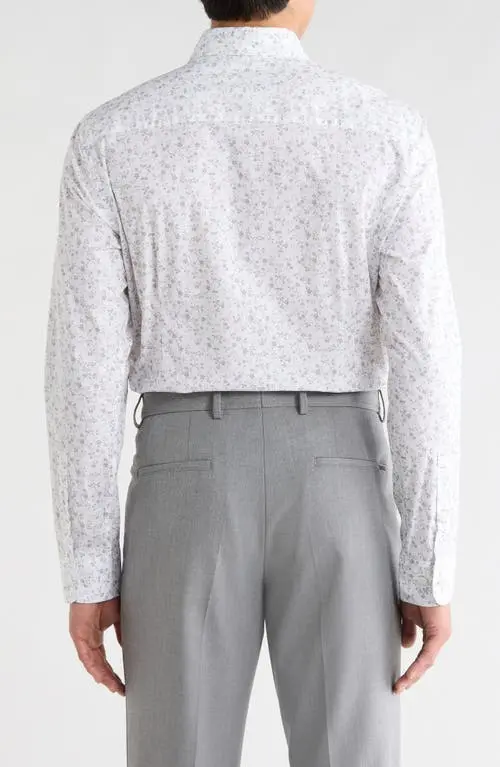 JACK VICTOR Douglas Button-up Shirt - Light Grey