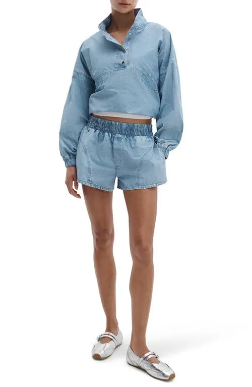 Rag & Bone Miramar Flyweight Snap Placket Popover Top