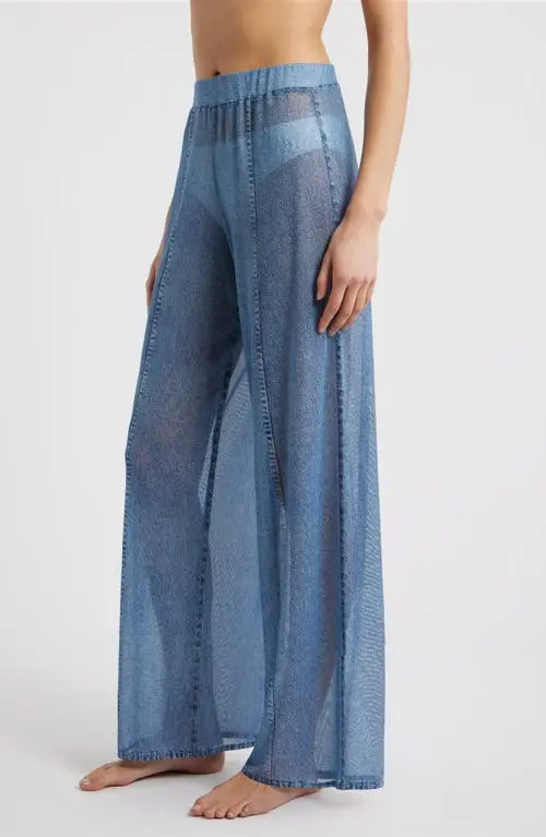 Rag & Bone Rb Miramar Mesh Wide Leg Cover-up Pants - Minet