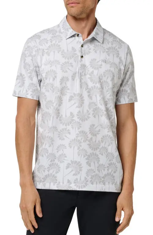 Travis Mathew Comfortknit Breeze Floral Polo - White