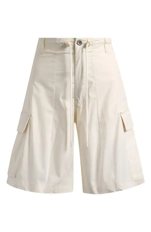 SKIMS Swiss Cotton Cargo Shorts - Egret