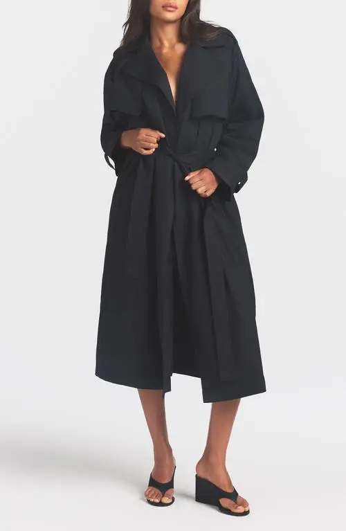 SKIMS Oversized Trench Coat - Onyx