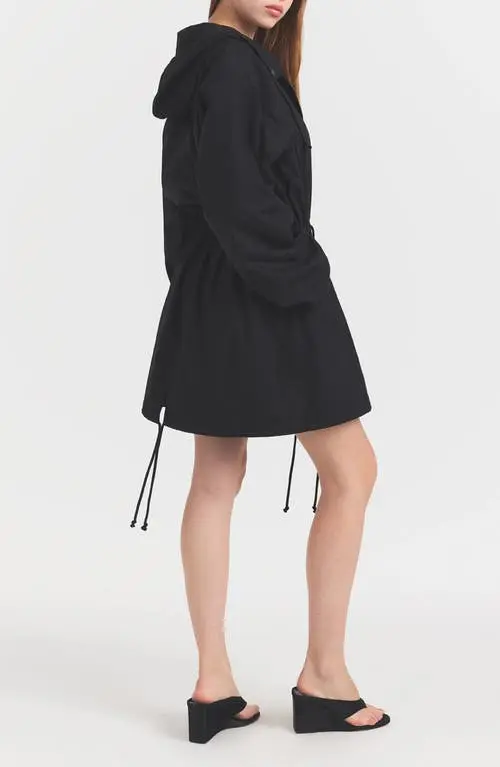 SKIMS Swiss Cotton Oversize Anorak - Onyx