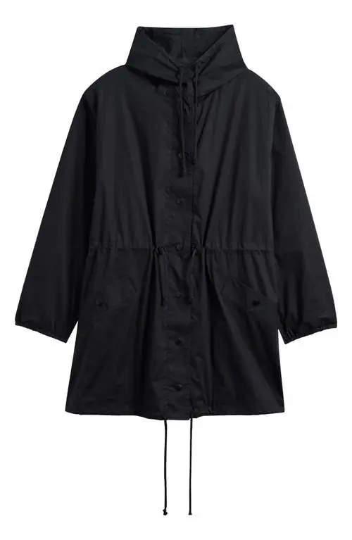 SKIMS Swiss Cotton Oversize Anorak - Onyx