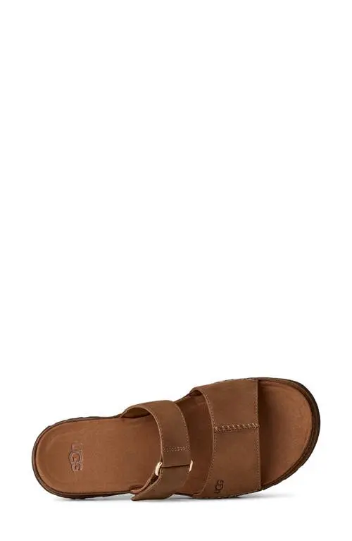 UGG Goldengaze Slide Sandal - Dark Chestnut