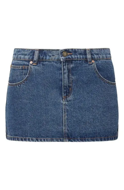 Abrand Denim 99 Bella Denim Skirt - Mid Blue