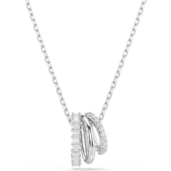 SWAROVSKI Hyperbola Pendant Necklace - White/silver