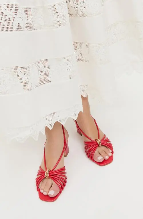 LOEFFLER RANDALL Minna Slingback Sandal - Red