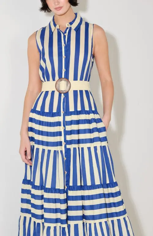 FREEMARKET Striped Sleeveless Maxi Dress