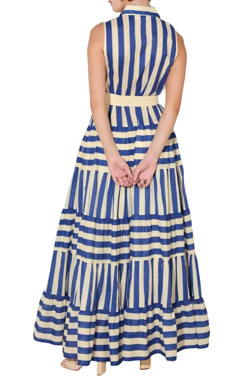FREEMARKET Striped Sleeveless Maxi Dress