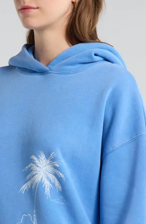PACSUN Oversized Graphic Hoodie - Blue