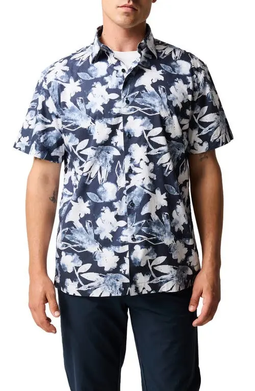 Rodd & Gunn Windstock Floral Short Sleeve Cotton Button-up Shirt