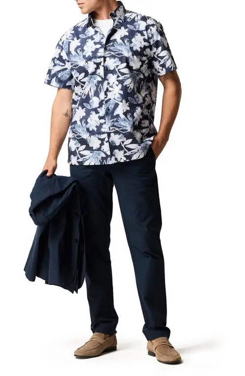Rodd & Gunn Windstock Floral Short Sleeve Cotton Button-up Shirt