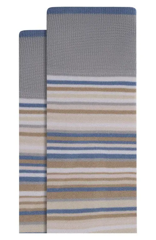 Bugatchi Stripe Mercerized Cotton Blend Dress Socks