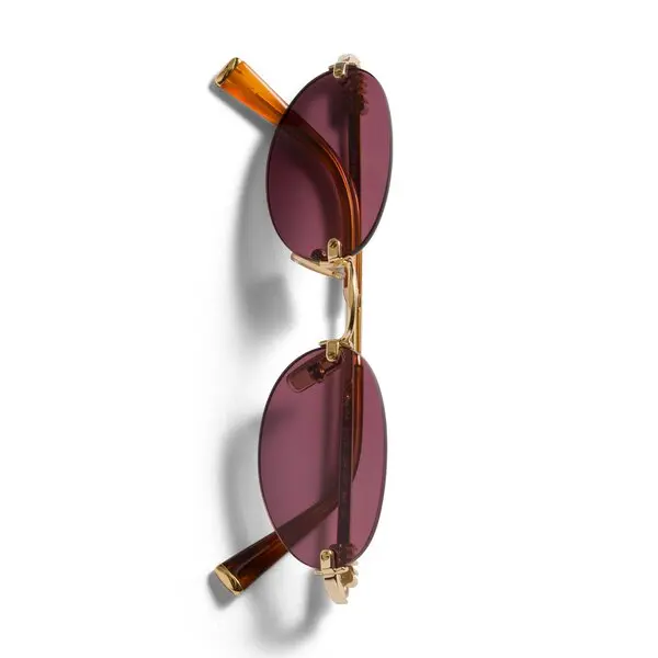 Miu Miu Oval Sunglasses - Ruby Lenses