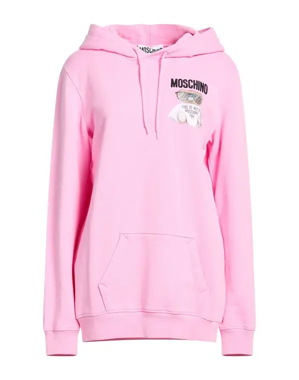 Moschino Cotton French Terry Sweatshirt - Pink