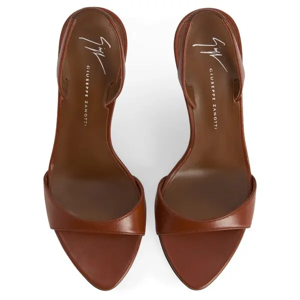 GIUSEPPE ZANOTTI Lilibeth 90 Slingback Sandal - Light_brown
