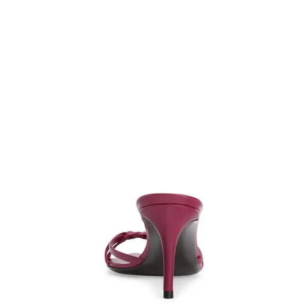 GIUSEPPE ZANOTTI Intriigo Braid 70 Leather Mules - Pink