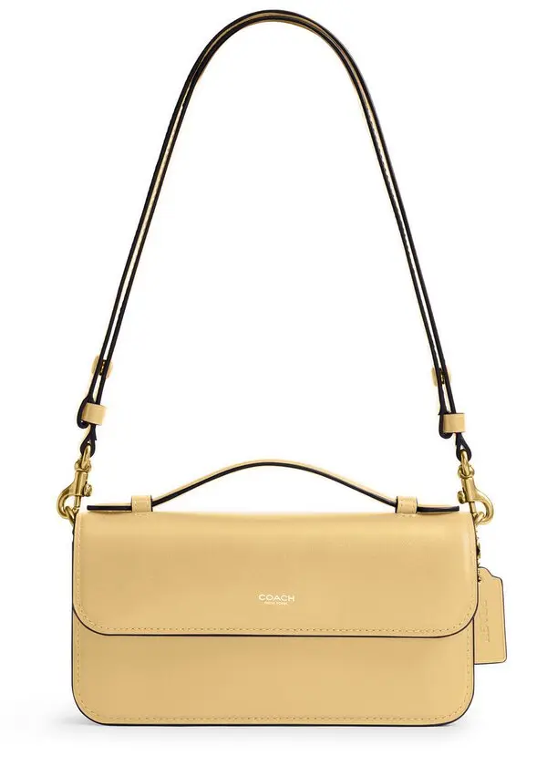 COACH Elora Leather Cross-body Bag - Cream
