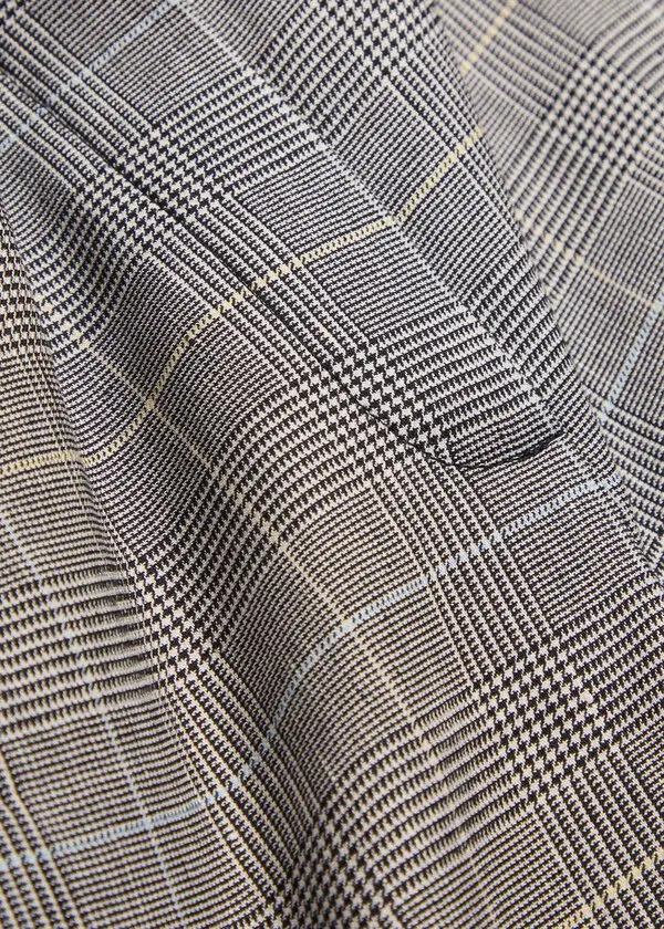 Veronica Beard Houndstooth Straight-leg Trousers