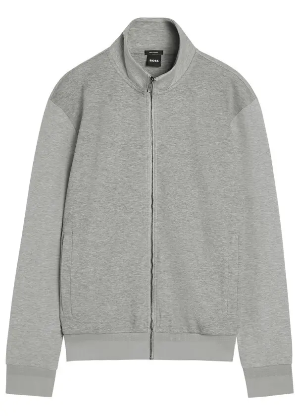 BOSS Melange Cotton-blend Sweatshirt