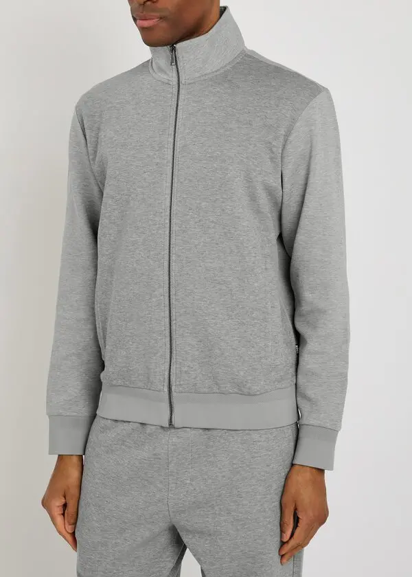 BOSS Melange Cotton-blend Sweatshirt