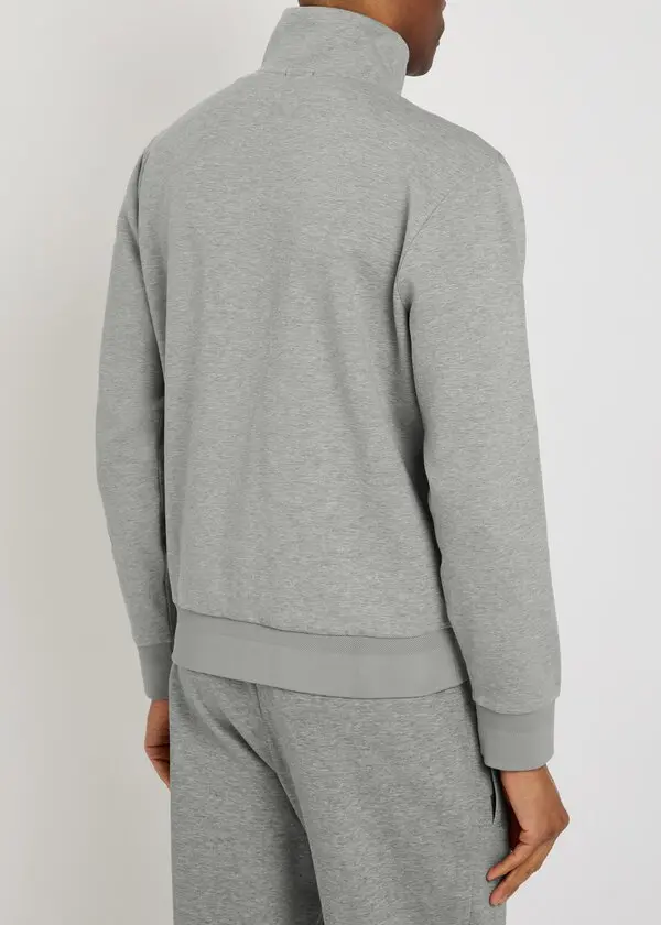 BOSS Melange Cotton-blend Sweatshirt