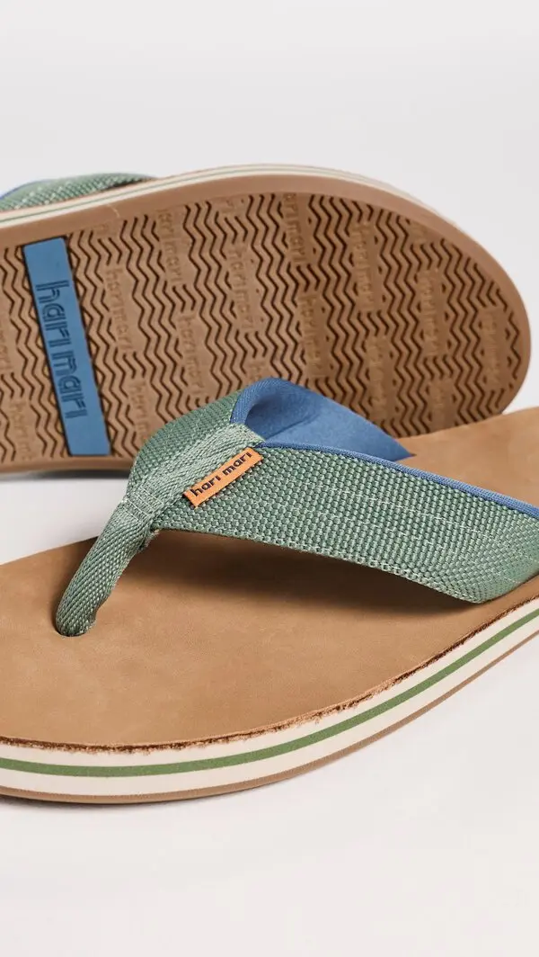 HARI MARI Scouts Flip Flops - Olive