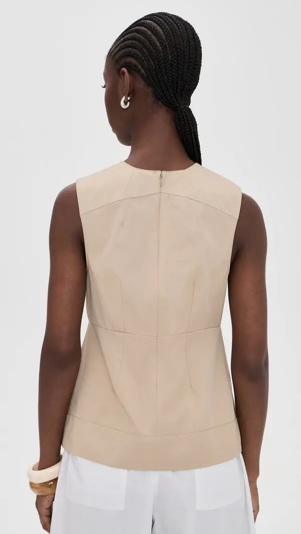 Vince Crew Neck Paneled Top - Wheatstone