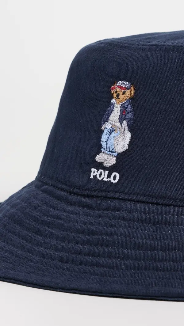 Polo Ralph Lauren Embroidered Bear Bucket Hat