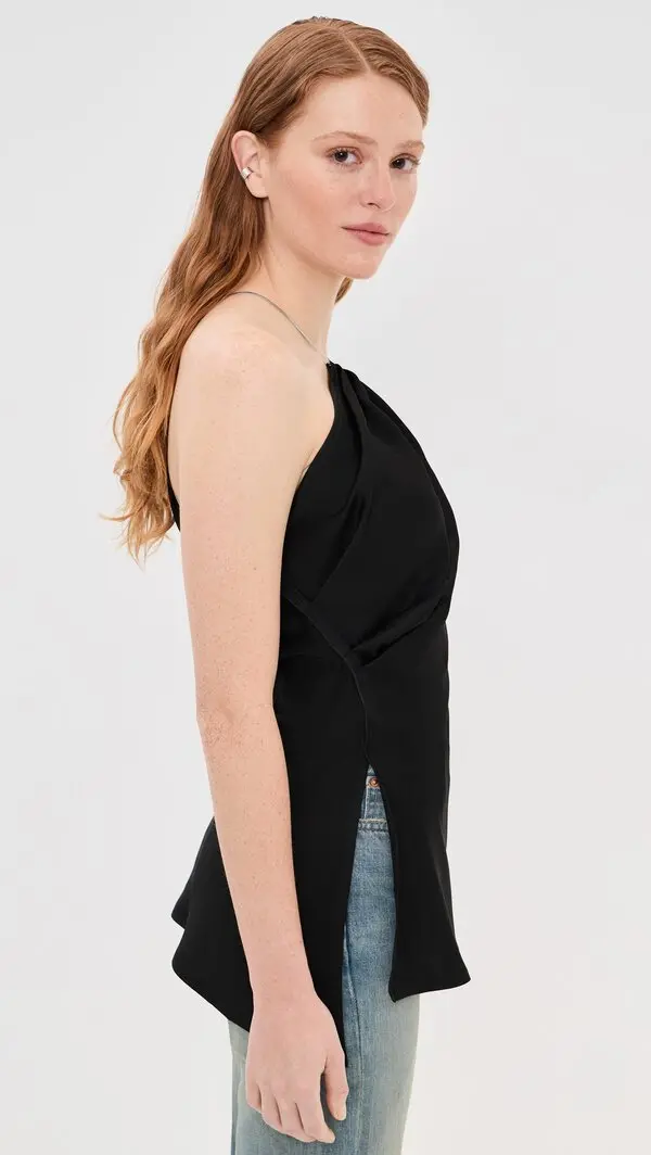 Victoria Beckham Chain Detail Halter Neck Cami Top