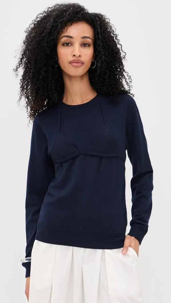 Sandy Liang Maisy Sweater - Navy