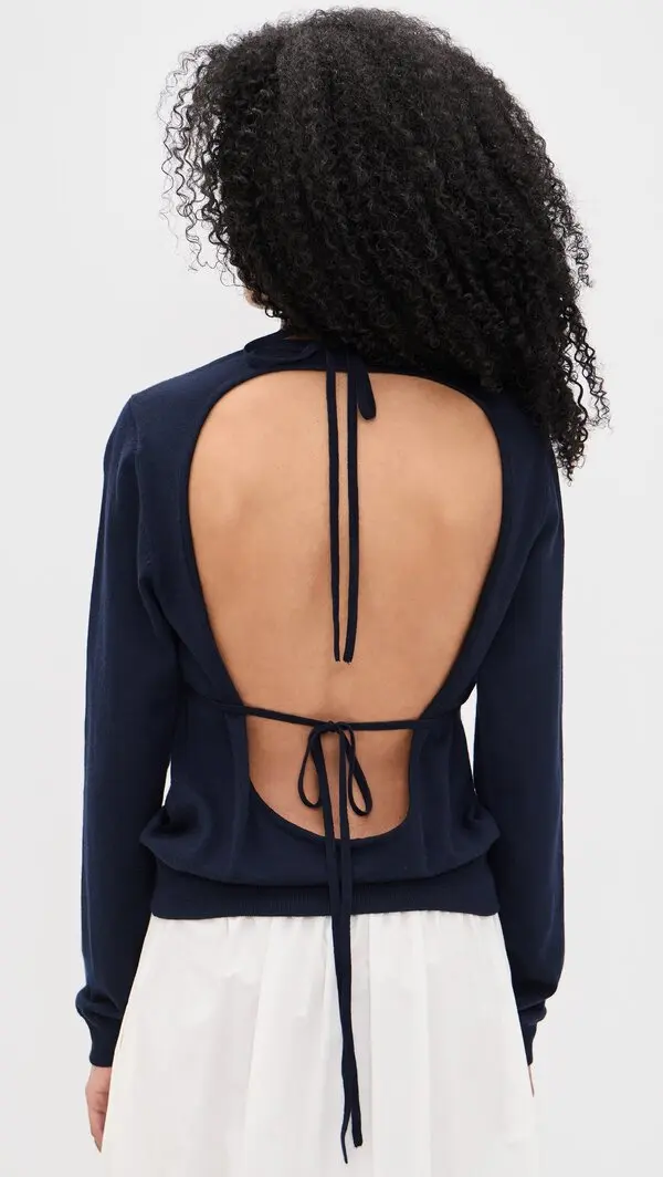 Sandy Liang Maisy Sweater - Navy