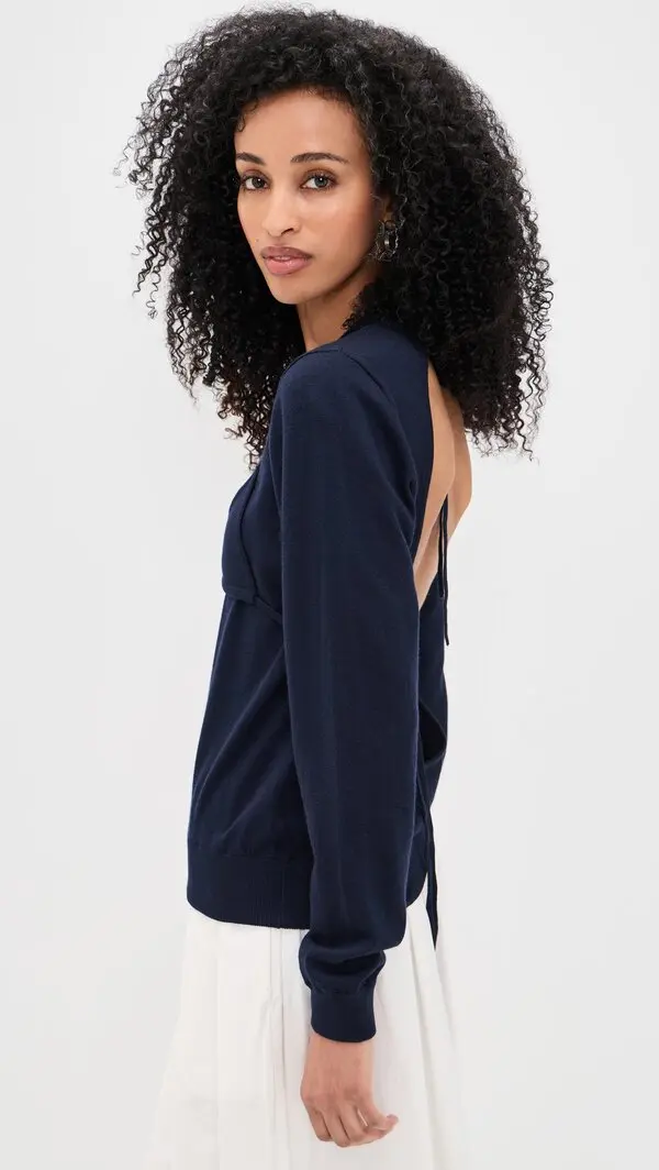 Sandy Liang Maisy Sweater - Navy