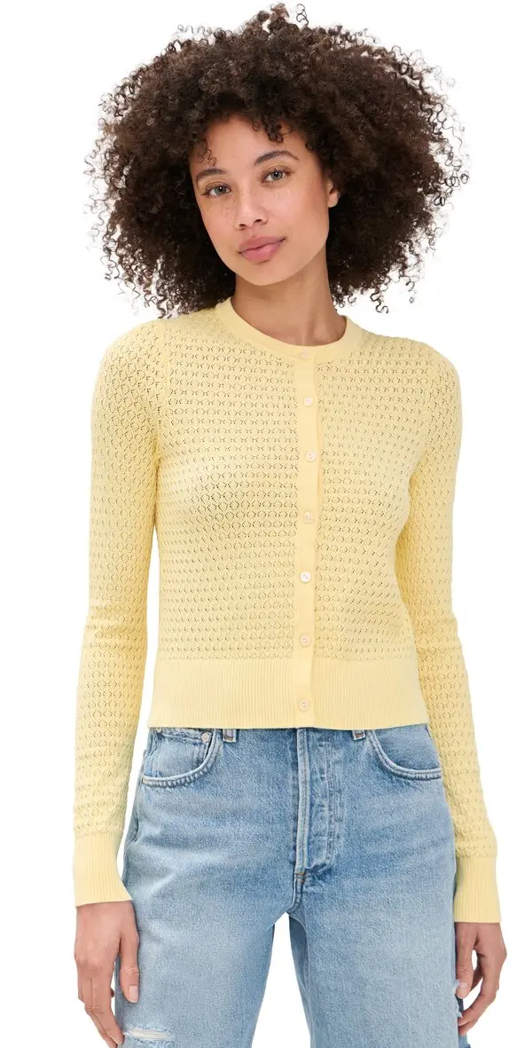 Joe's Jeans The Pointelle Dani Cardigan - Sunshine