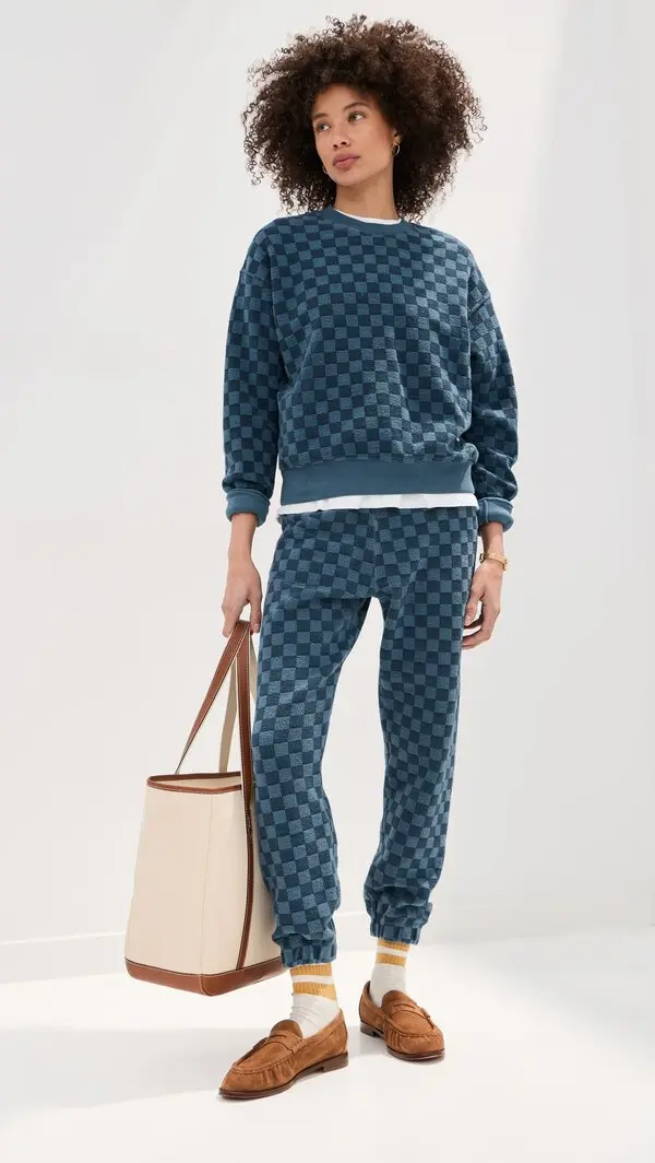 STATE & LAKE Nicole Sweatpants - Navy