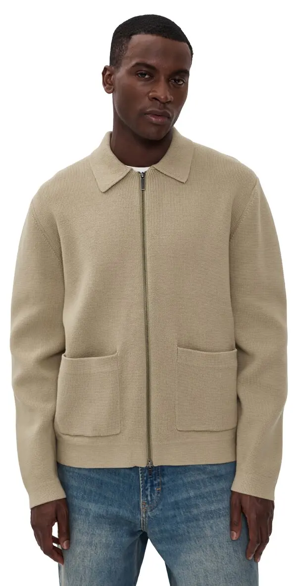 LES DEUX Fischer Cotton Milano Zip Jacket