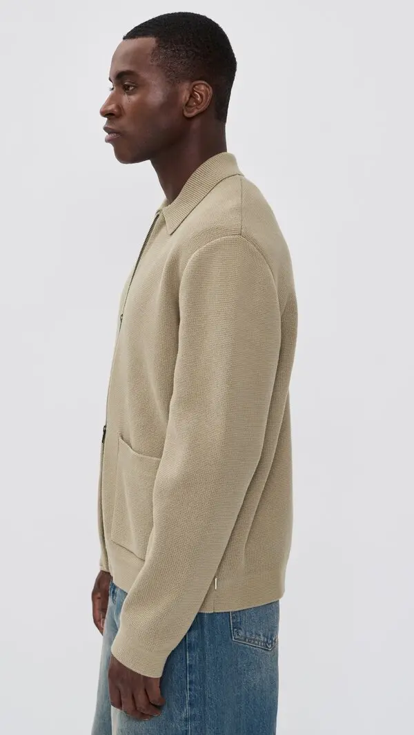 LES DEUX Fischer Cotton Milano Zip Jacket