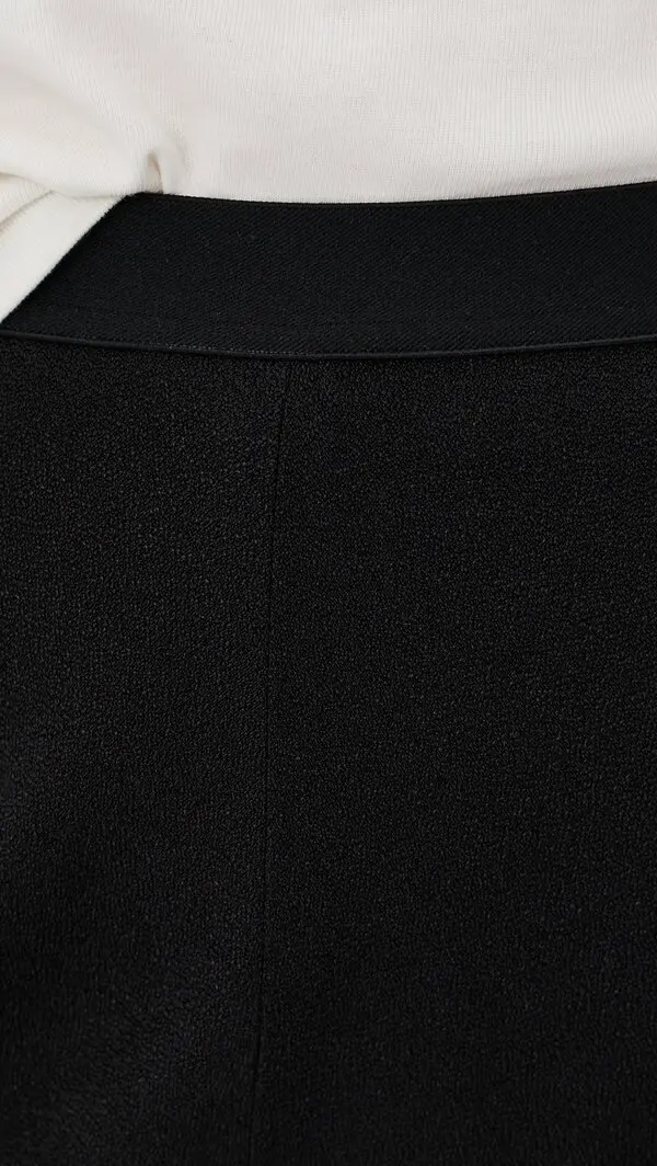 Wardrobe.NYC Crepe Bias Cut Trousers - Black