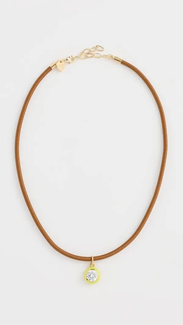 HART Enamel Bezel Cord Necklace
