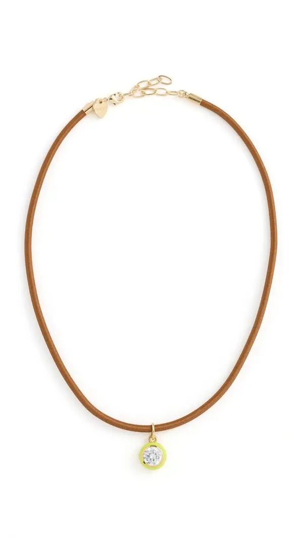 HART Enamel Bezel Cord Necklace