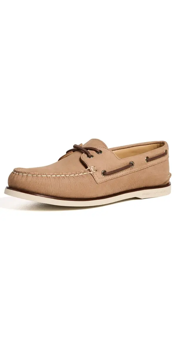 Sperry Gold Cup Authentic Original 2-eye Nubuck Boat - Beige