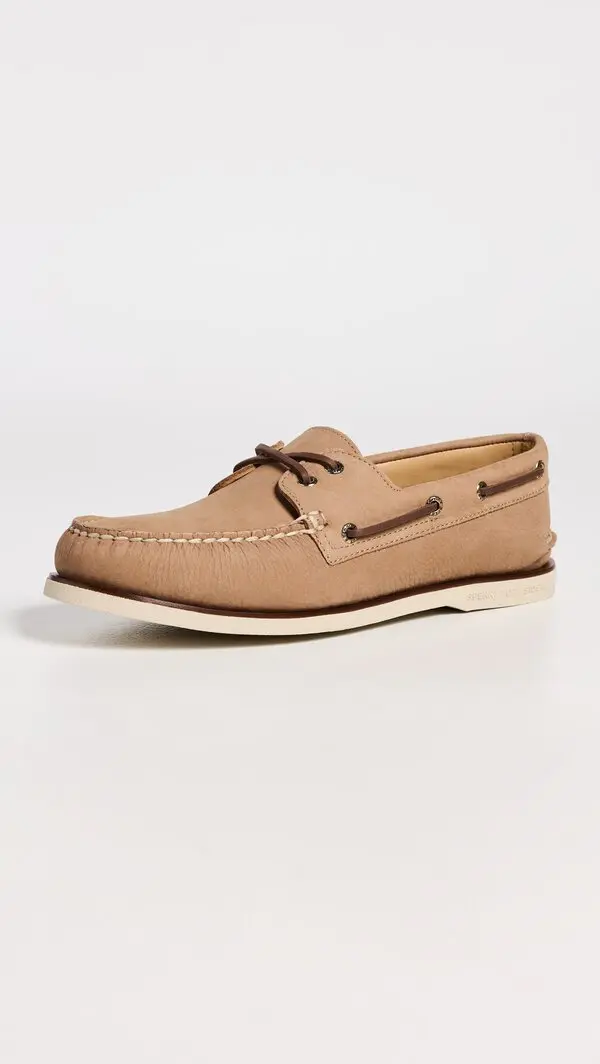 Sperry Gold Cup Authentic Original 2-eye Nubuck Boat - Beige