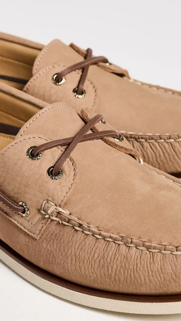 Sperry Gold Cup Authentic Original 2-eye Nubuck Boat - Beige