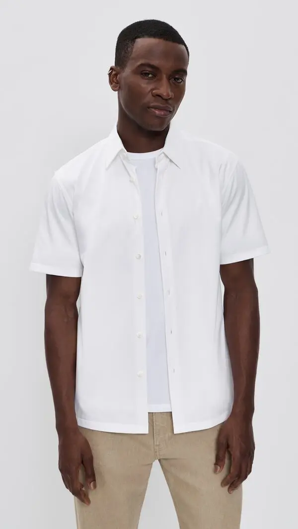 Theory Irving Short Sleeve Shirt - White