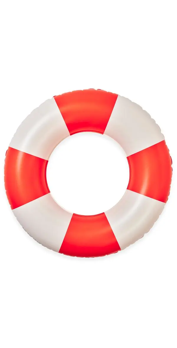 SUNNYLIFE Slim Tube Pool Ring - Tomato