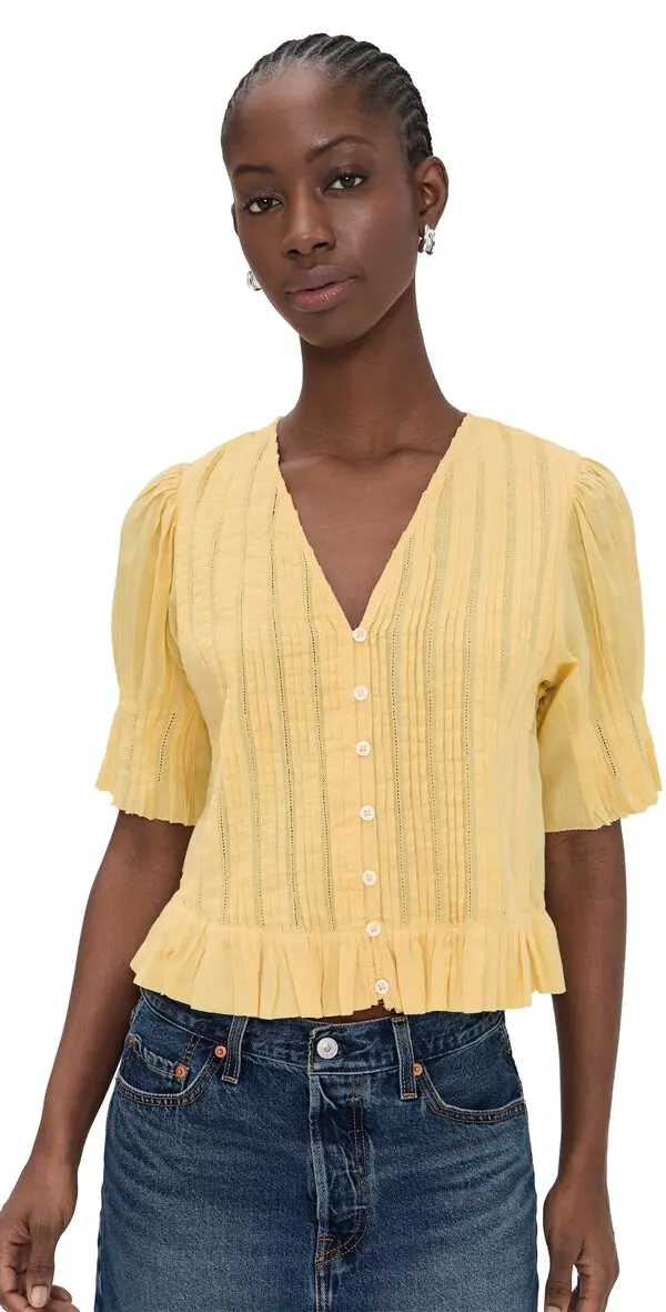 Sea Alberte Bubble Sleeve Blouse