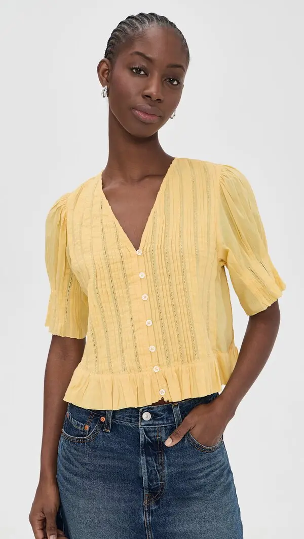 Sea Alberte Bubble Sleeve Blouse