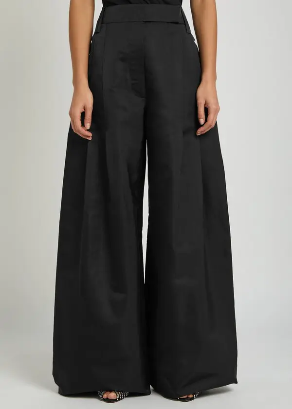 PATRICK MCDOWELL Alexandra Wide-leg Silk Trousers