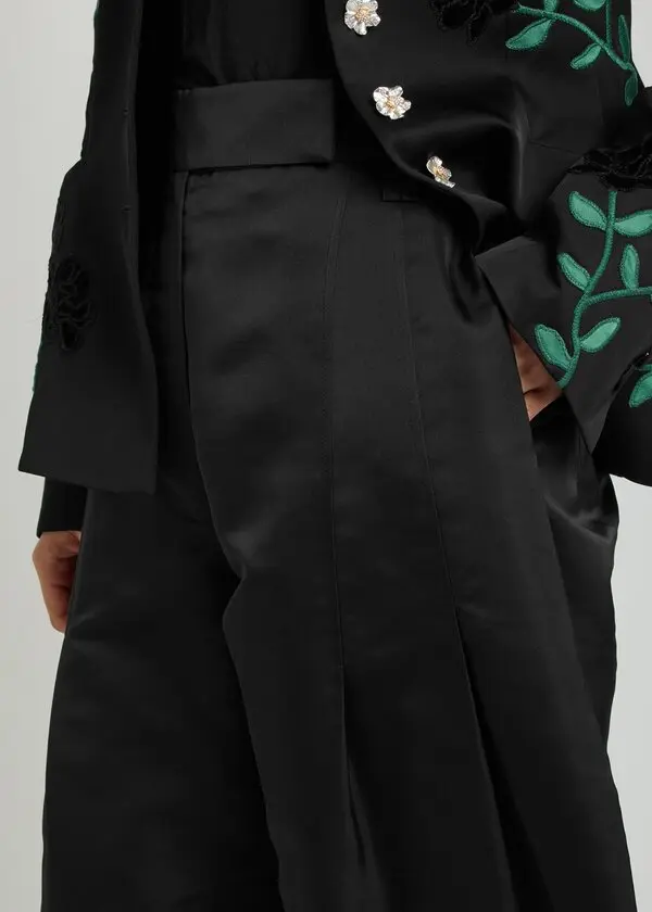 PATRICK MCDOWELL Alexandra Wide-leg Silk Trousers